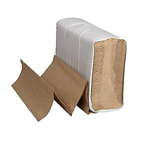 Karat Multifold Paper Towels - Absorbent and Sturdy - Kraft, 334 Sheets X 12 Packs, Recycled Fibers