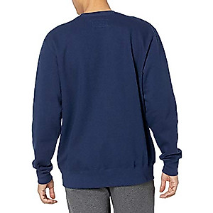 Russell Athletic Mens Cotton Rich 2.0 Premium Fleece Sweatshirt Shirt, Navy, Large US