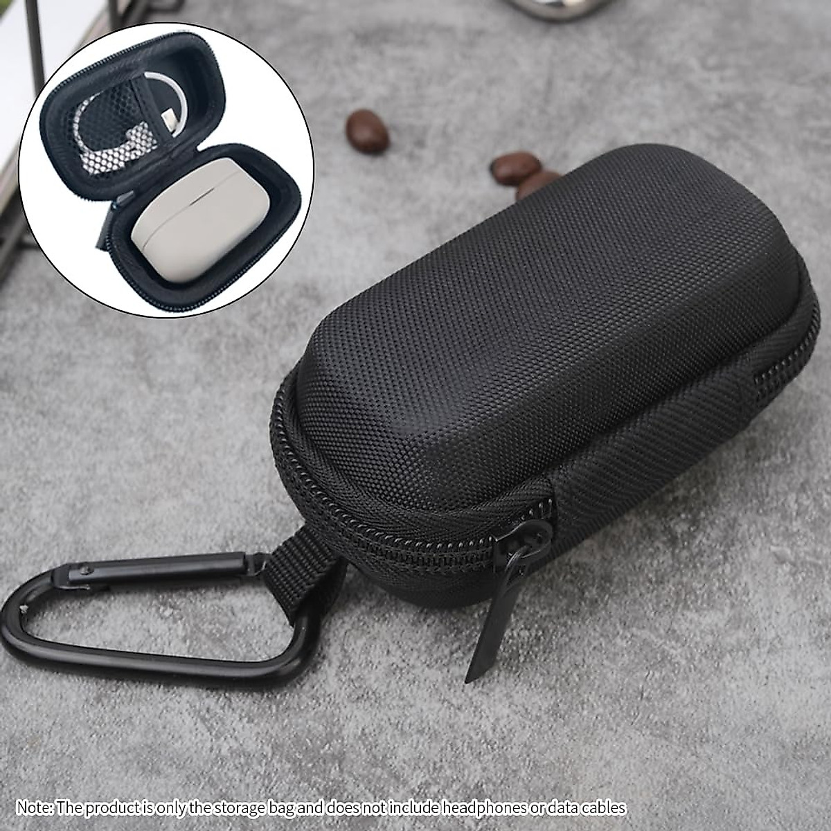 Portable Hard EVA Storage Bag for Sony WF-1000XM4 WF-1000XM5, Earbuds Protect Box XM4 Headphone Travel Carrying Case