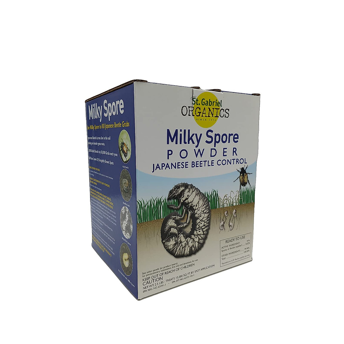 Milky Spore Japanese Beetle and Other Beetle Killer, Pack of 4
