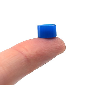 Teak Tuning Apex 71D Urethane Fingerboard Wheels - Cruiser Style, Bowl Shaped, 8.7mm Diameter - ABEC-9 Stealth Bearings - Made in The USA - Cobalt Blue Colorway