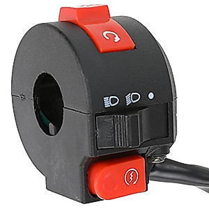 FVRITO Left Starter Kill Light Switch Female Plug Assembly for 50cc 70cc 90cc 110cc 125cc TaoTao RoKeta Sunl RPS ICEbear RPS Yamoto Jetmoto Kazuma Vitacci Chinese ATV Quad 8 Wire 3-Function