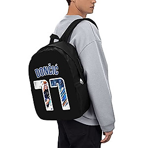 Dallas-Luka-Doncic-#77-Basketball Fans Adult Youth Bag Backpack Schoolbag Laptop Bag Usb Book Bag17 Inch For