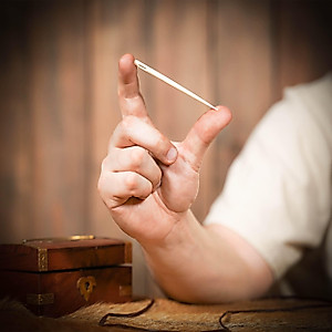 Lord of Battles Medieval Needle Viking Embroidery Needle Handmade Knitting Needles Binding Tool, Multipurpose Weaving/Knitting/Stitching Needles for Craft Work (Set of 5, Bone Needles - 3.5")