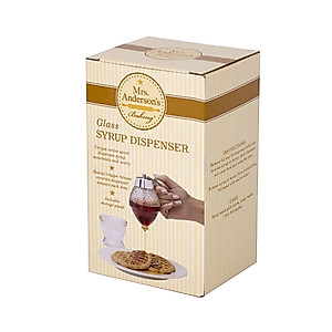 Mrs. Anderson’s Baking Syrup Honey Dispenser, Glass with Storage Stand, 8-Ounce Capacity