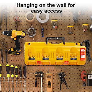 DCB104 Battery Charger Station Replacement for Dewalt Battery Charger, Fast Charging Matching Original 20V Max Batteries