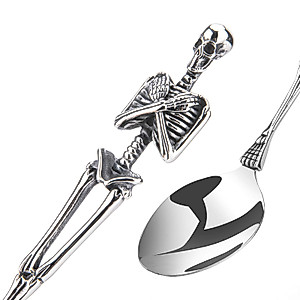 ONEKOO Dinner Spoon, Premium Stainless Steel Dinner Spoons, Handmade, Dishwasher Safe (Silver), Use for Home, Kitchen or Restaurant, or gift for friending