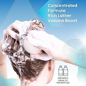 Spiraleaf Whiff Shampoo Bars, x2 Savings, Unscented: Limited Ingredients, No Scents or Colorings; Concentrated Formula, Made USA