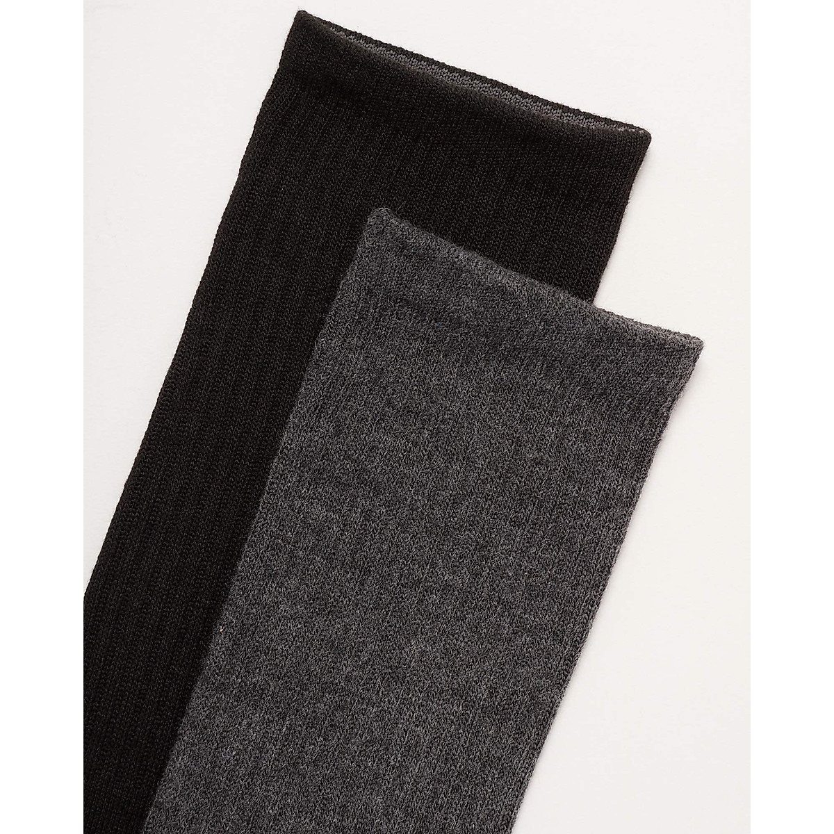 Reebok Men's Cushioned Comfort Athletic Performance High Crew Socks (5 Pack), Size 6-12.5, Lead Grey