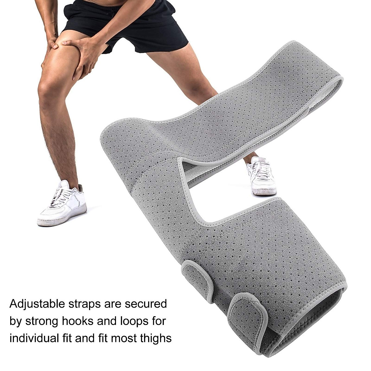 ZJchao Thigh Supports, Groin Wrap Adjustable Support for Hip Brace Ischialgia Relief Thigh Hamstring Compression Support Wrap Sacroiliac Joint Support Stabilizer Wraps Hip Support Groin Brace Wrap