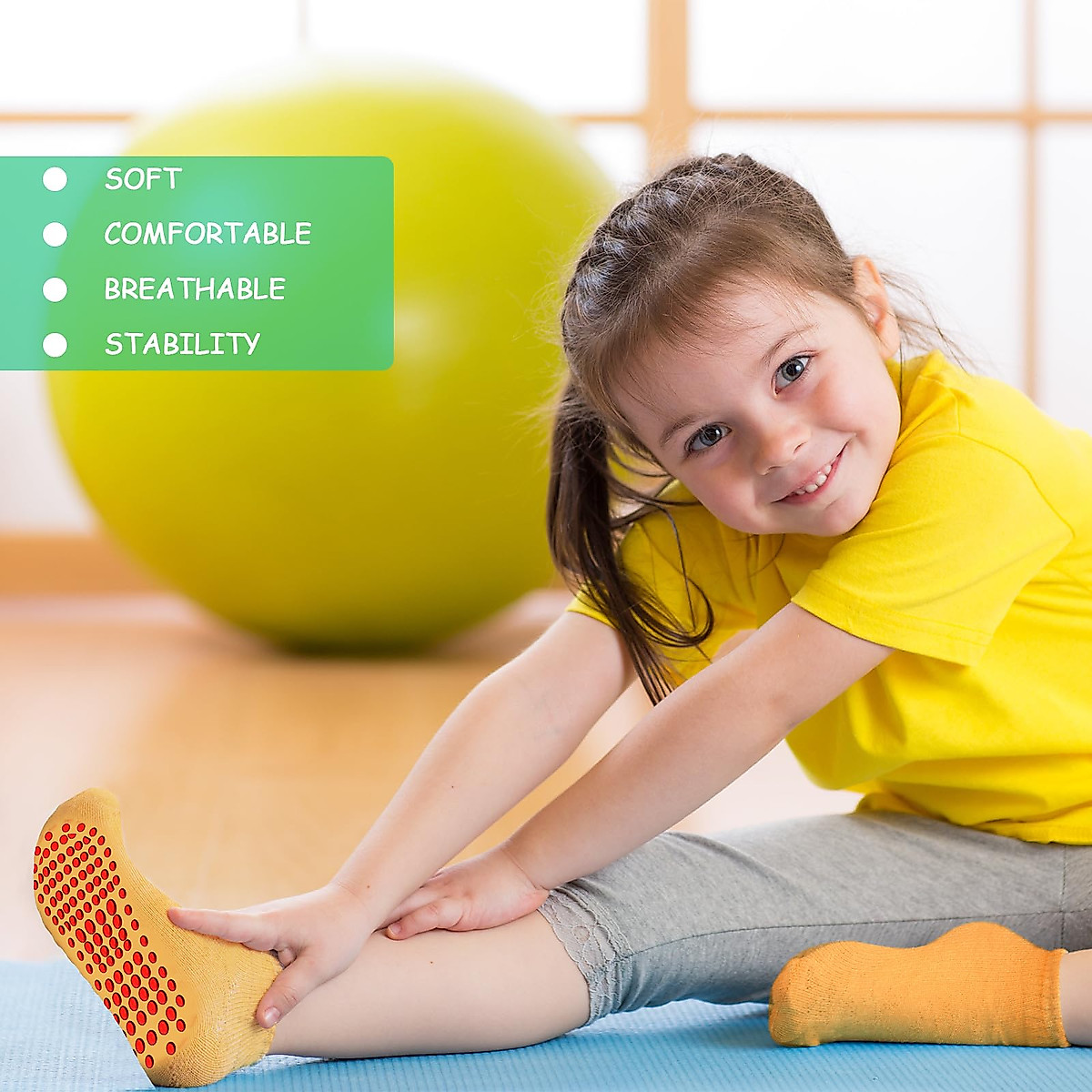 Haysandy 20 Pair Kids Baby Non Slip Socks Anti Skid Slipper Socks Ankle Grip Socks with Grippers for 1-12 Years Children Infants Toddler Boys Girls (Small)