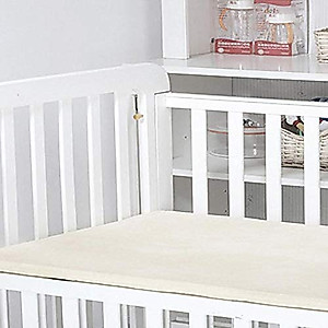 OrganicTextiles Organic Latex Crib Mattress Topper with Natural Bamboo Covering (2", Standard Crib)