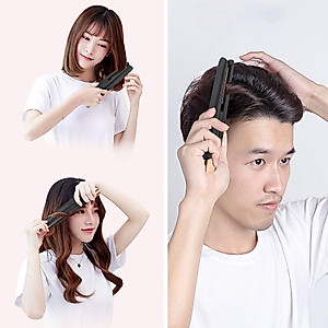 Cordless Hair Straightener for Touching Up Short Thin Fine Hair On The Go 【2023 𝗡𝗘𝗪 Upgrade】,Portable Flat Iron Rechargeable Build in 4800mAh Battery, Quick Heat Up Cordless Flat Iron