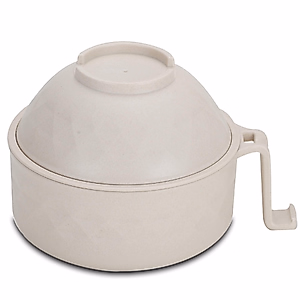 Ramen Cooker Ramen Bowl Set with Chopsticks Microwave Noodle College Dorm Room Essentials for Girls for Boys Apartment -White