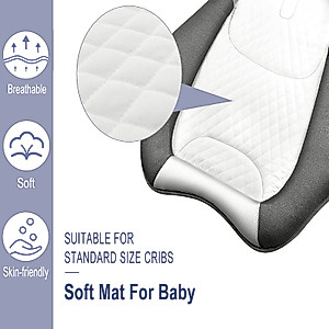 Baby Breathing Monitor, Smart Baby Monitors with Mat - Tracks Baby's Breathing Rate, Heart Rate and Provide Sleep Report, Alarm in APP for Baby Safety, Fits Babies 1 to 6 Months
