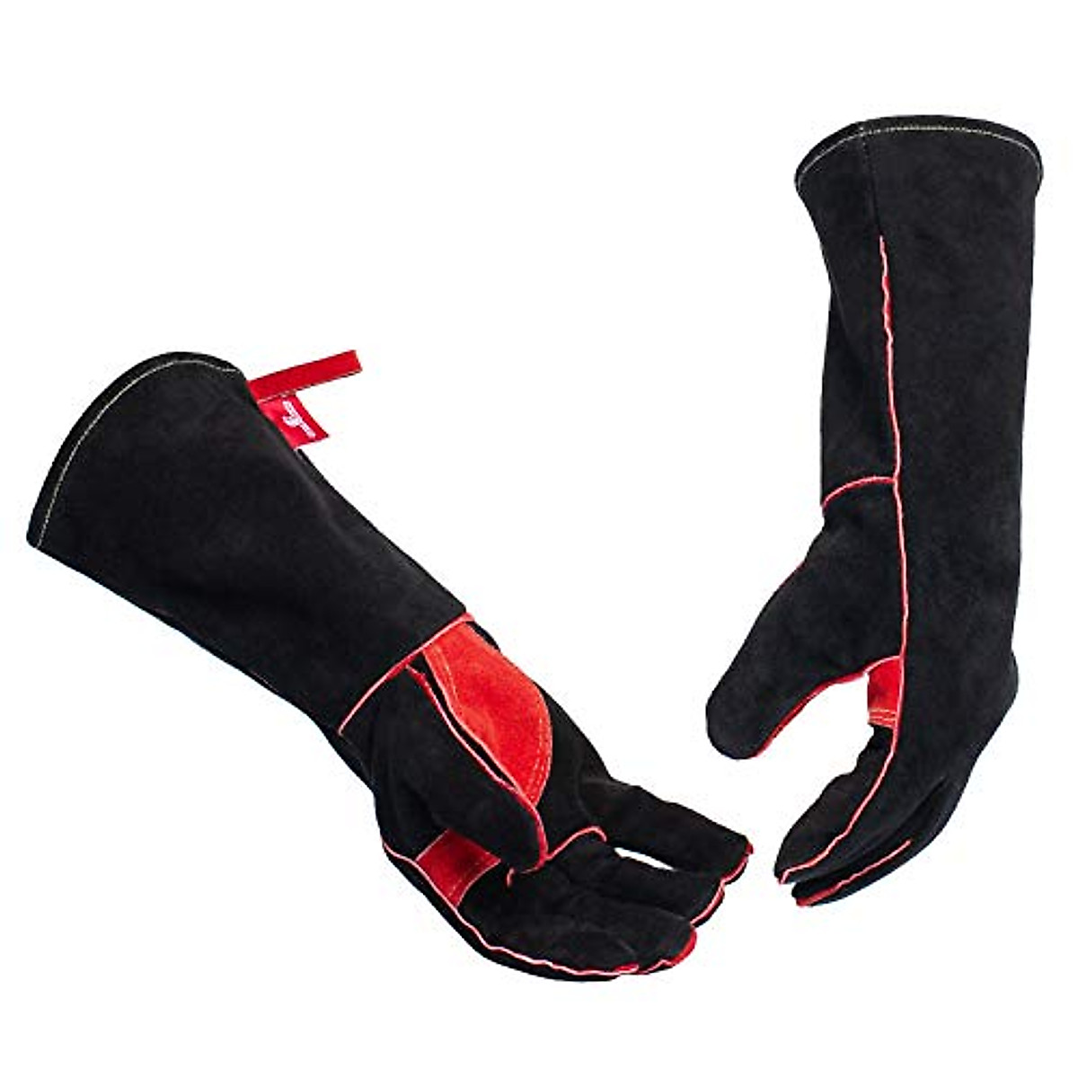 HereToGear Welding Gloves - 16IN - Large to XL Size - Fireproof and Heat Resistant - Great for Fireplaces, Fire Pits, Wood Stoves or Blacksmith Tools