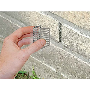 Rid-O-Mice Stainless Steel Brick Weep Hole Covers (80, 2.75 Inch) Stops and Keeps Out Mice, Wasps, Bees, Lizards, Snakes, Scorpions and Many Insects.