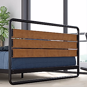 ZINUS Therese Metal Platform Bed Frame / No Box Spring Needed / Wood Slat Support / Easy Assembly, Queen