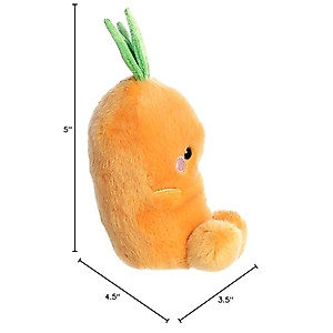 Aurora® Adorable Palm Pals™ Cheerful Carrot™ Stuffed Animal - Pocket-Sized Play - Collectable Fun - Orange 5 Inches