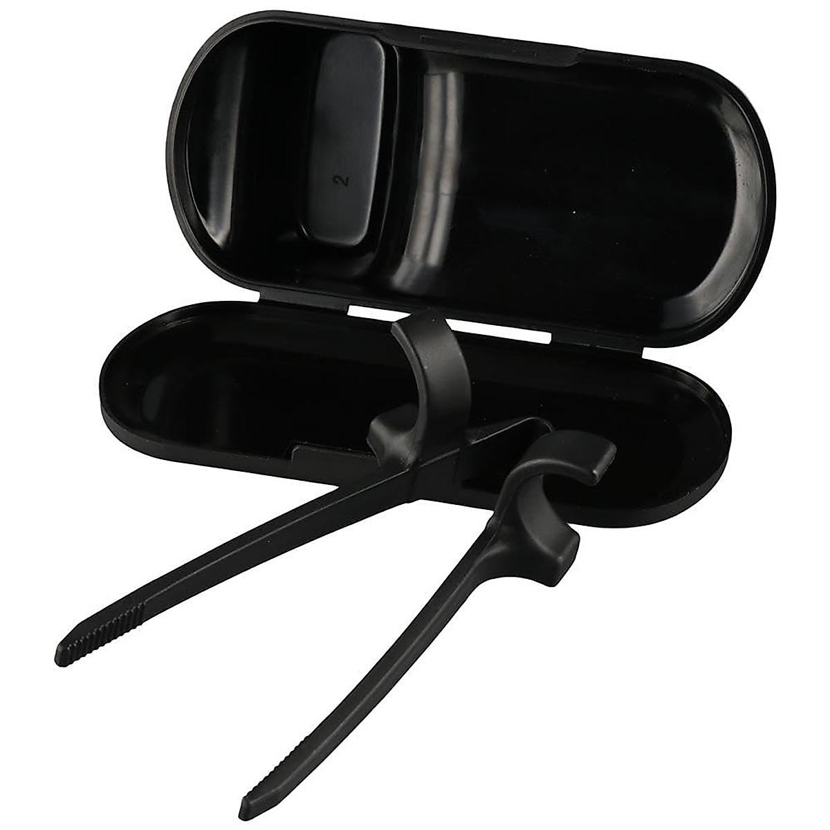 gifthub 1/3pcs Handy Snack Clip with Chopsticks,Portable Game Snack Clips,Creative Game Accessories,Plastic Finger Chip Chopsticks,Snack Grabber(2pcs)