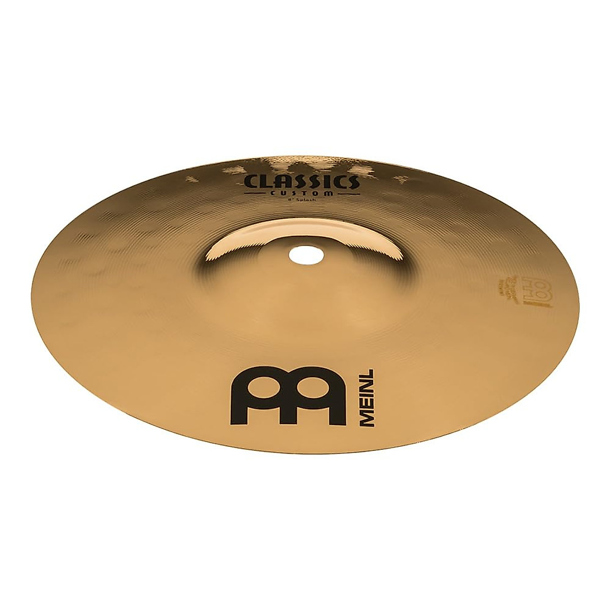 Meinl 8" Splash Cymbal - Classics Custom Brilliant - Made In Germany, 2-YEAR WARRANTY (CC8S-B)