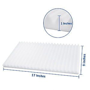 YoleShy Window Air Conditioner Side Panels Foam Insulation Panels for Window Air Conditioner, AC Units Window Insulation Kit 17 X 9 X 1 inch, Pack of 2, White