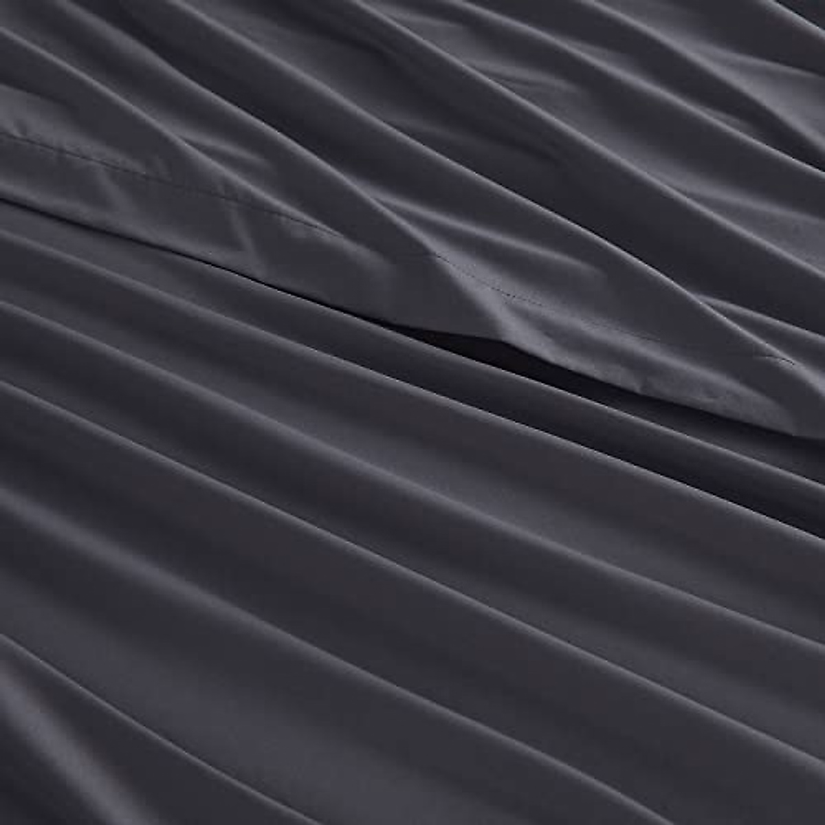 Nestl Split King Sheets for Adjustable Beds - 5 Piece Split King Sheets Set, Deep Pocket, Hotel Luxury, Extra Soft, Breathable and Cooling, Grey Split King Bed Sheets