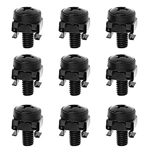 Create idea 50 Pack M6 Cage Nuts and Bolts Screws Washers Network Cabinets Server Rack Mount Patch Panel Casing Housing