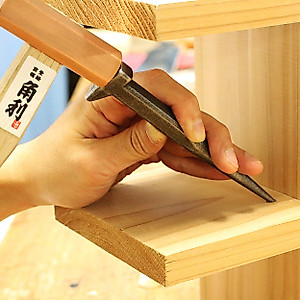 KAKURI Japanese Nail Punch Tool for Woodworking 1/8" Made in JAPAN, KUGISHIME Nail Setter Hevy Duty Japanese Steel, Black