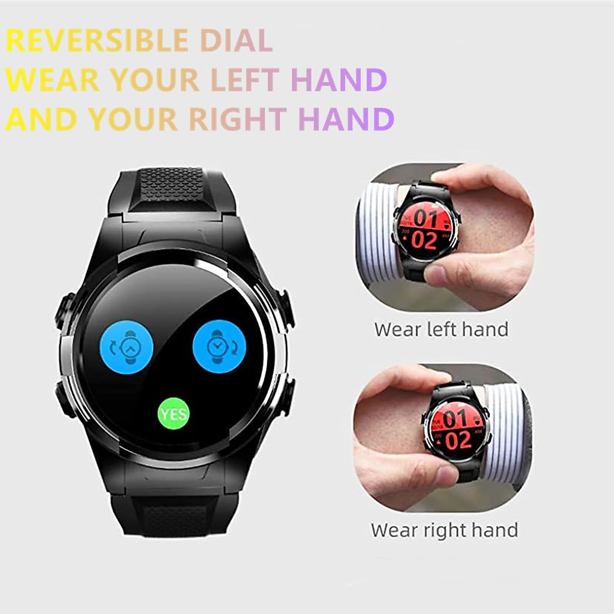 Rainbuvvy Smart Watch with Wireless Earbuds, 1.3 Inch Bluetooth 5.0 Waterproof & 2-in-1 TWS Bluetooth 5.1 Earphones, 320mAh Long Standby, Fitness Activity Tracker for Android iOS Phone (Steel-Black)