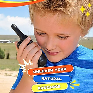 Wishouse Walkie Talkies for Kids 4 Pack,Family Walky Talky Adults Children Radio Long Range,Outdoor Camping Fun Toys Birthday Present Xmas Gifts for 4 5 6 7 8 Year Old Girls Boys No Battery No Charger