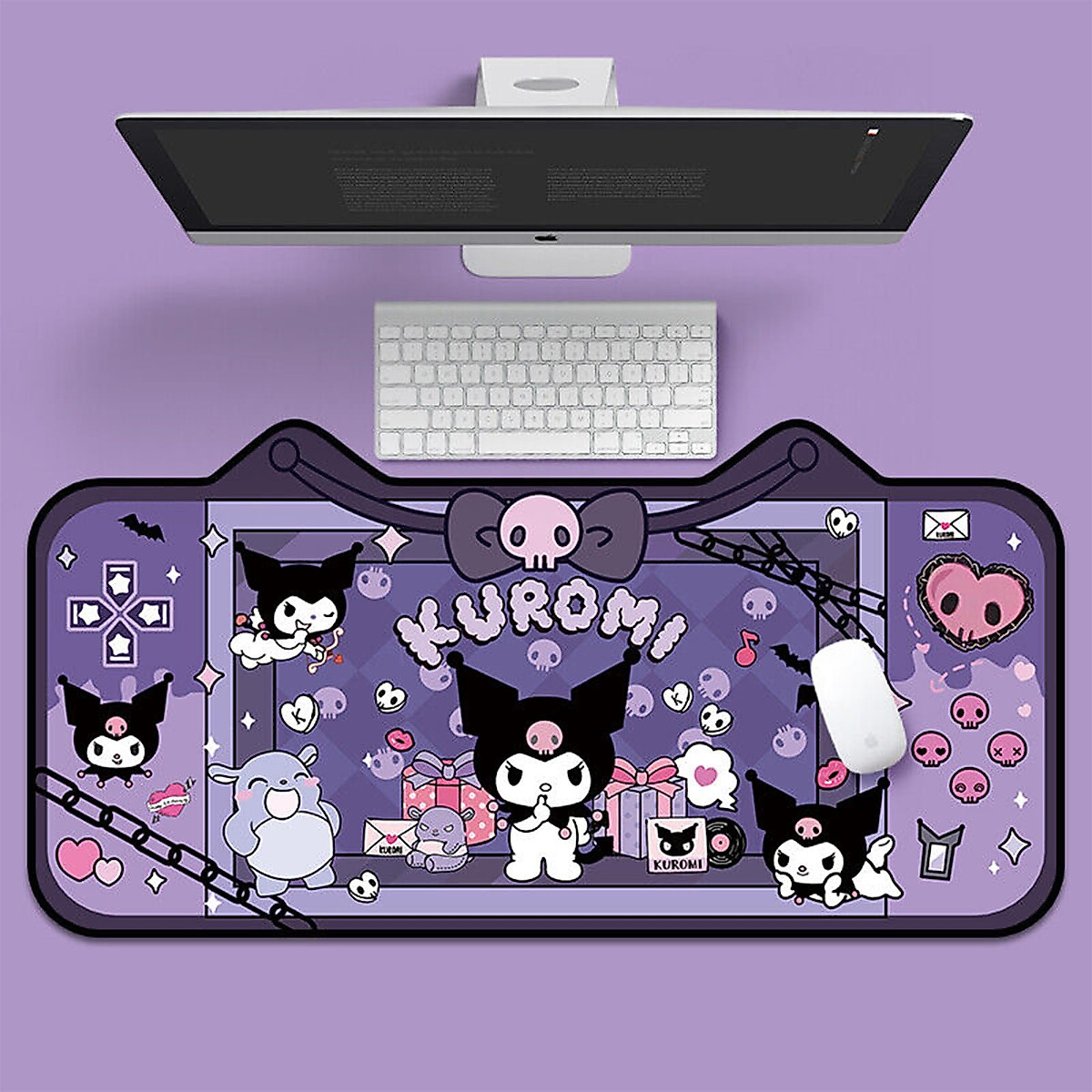 Kawaii Desk Pad Anime Mouse Pad XLarge Size, Kawaii Desk Cccessories Gaming Mousepad Kawaii Room Decor for Girls