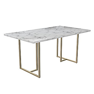 CosmoLiving by Cosmopolitan Astor Dining Table, 64 in x 36 in x 30 in, White