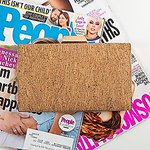Cork Box Clutch, Gold1