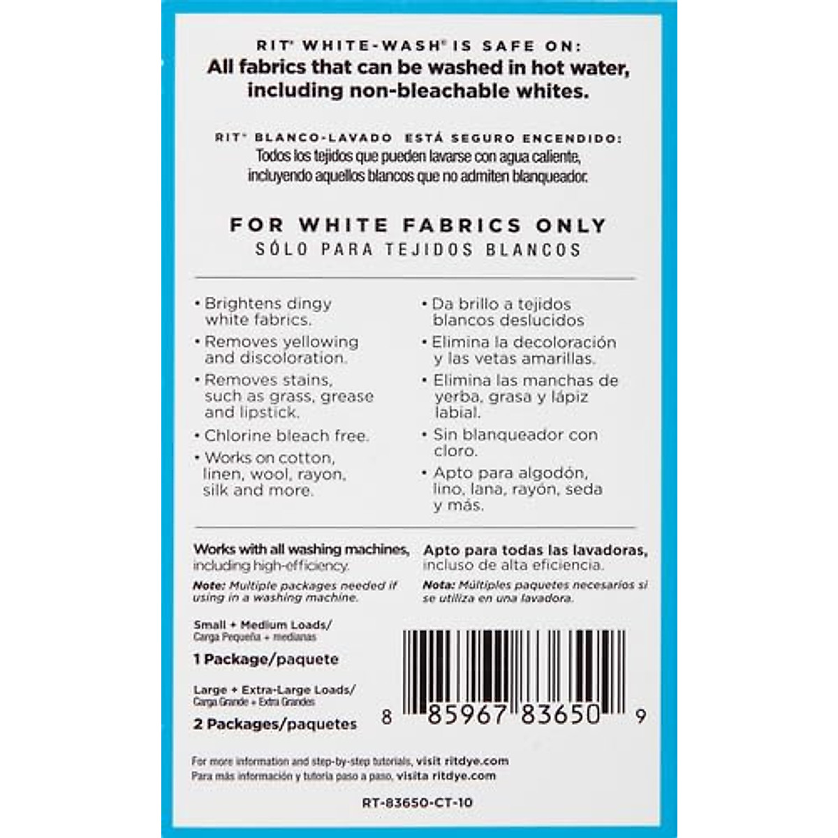 Dye Powdered Fabric Dye, White Wash, 1 7/8-Ounce