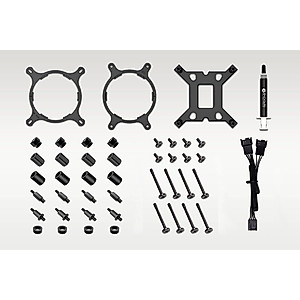 ID-COOLING FROSTFLOW X 240 CPU Water Cooler AIO Cooler 240mm CPU Liquid Cooler White LED 2x120mm PWM Fans, Intel 1700/1200/115X, AMD AM5/AM4