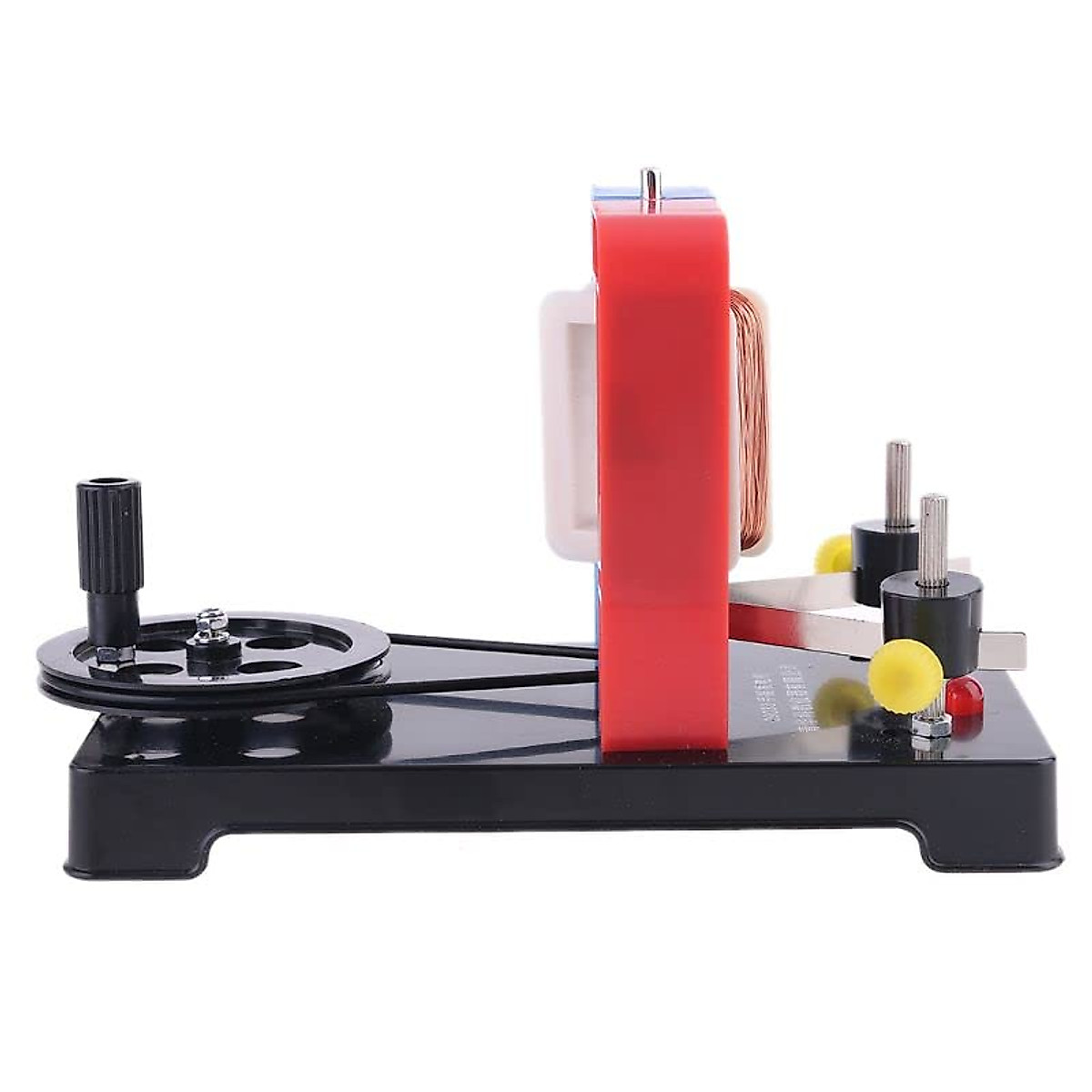 AMZOPDGS Wind Turbine Model, DIY Hand Electricity Generator Model Generator Electromagnetic Induction Experiment Education Toys