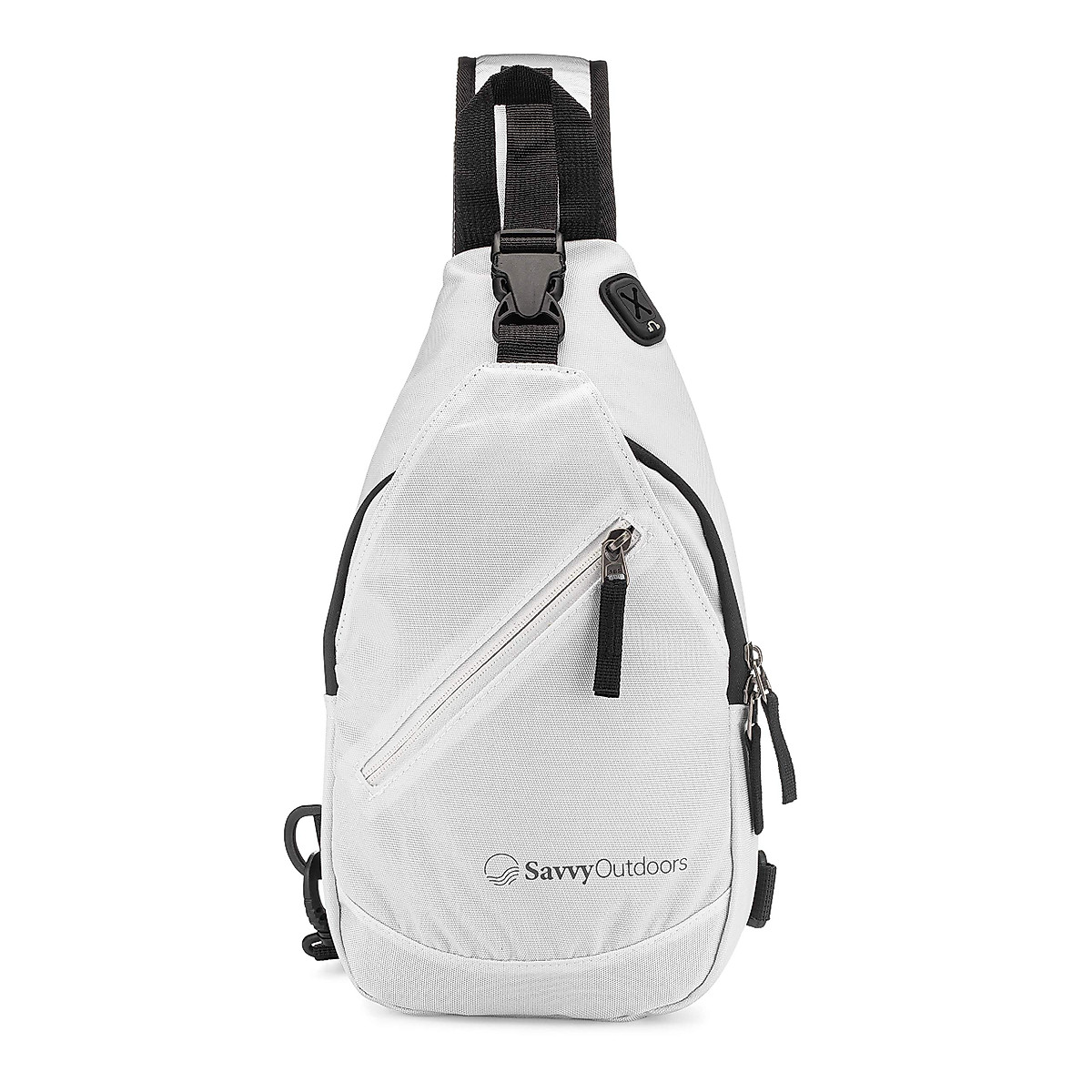 Savvy Outdoors Sling Backpack for Women - Small Crossbody Bags with One Strap Perfect for Hiking, Walking, Traveling - Small Outdoor Over The Shoulder Travel Accessories Perfect Women's Gift - White