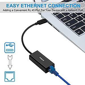 USB C to Ethernet Adapter - High-Speed Wired Network for MacBook & More
