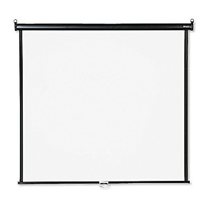 Quartet Wall and Ceiling Projection Screen, 60 x 60 Inches (660S),White/Black