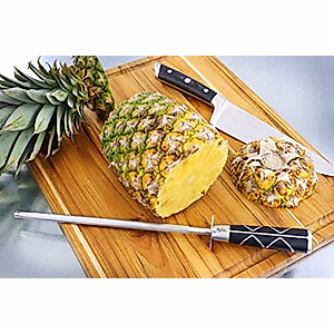Professional Honing Steel (10” or 12”), Magnetized for Safety, No Rust, No Cheap Plastic! Noble’s Knife Sharpener Has an Oval Handle for a Firm Grip and is Built For Daily Use, Perfect for Chefs!