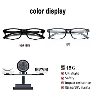 Voitead HD reading glasses men anti-blue light anti-fatigue fashion middle-aged and elderly glasses 1.5