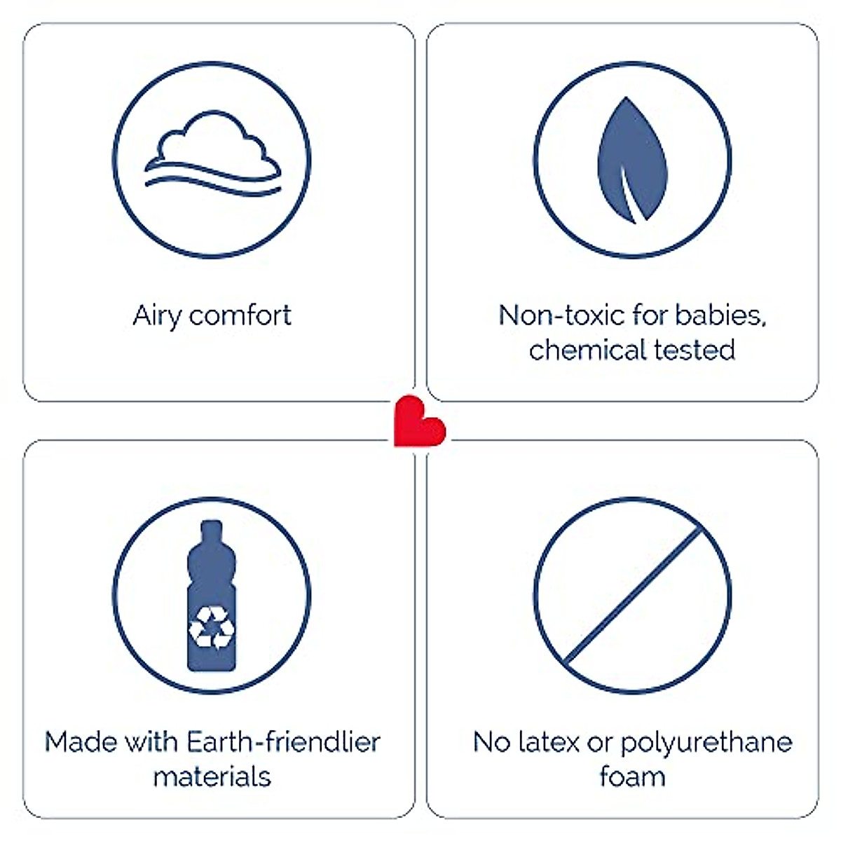 Kolcraft Pure Sleep Therapeutic Waterproof Toddler and Baby Crib Mattress - 150 Heavy Gauge Steel Coils - Made in USA, 52"x28", Extra Firm