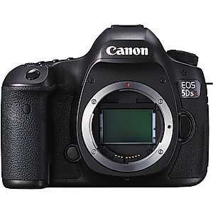 Canon EOS 5DS R DSLR Camera (Body Only) (0582C002) + 64GB Memory Card + Card Reader + Case + Flex Tripod + Hand Strap + Cap Keeper + Memory Wallet + Cleaning Kit (Renewed)