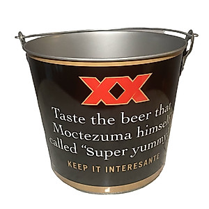 Dos Equis XX Keep It Interesante Metal Ice Bucket | 9" Round