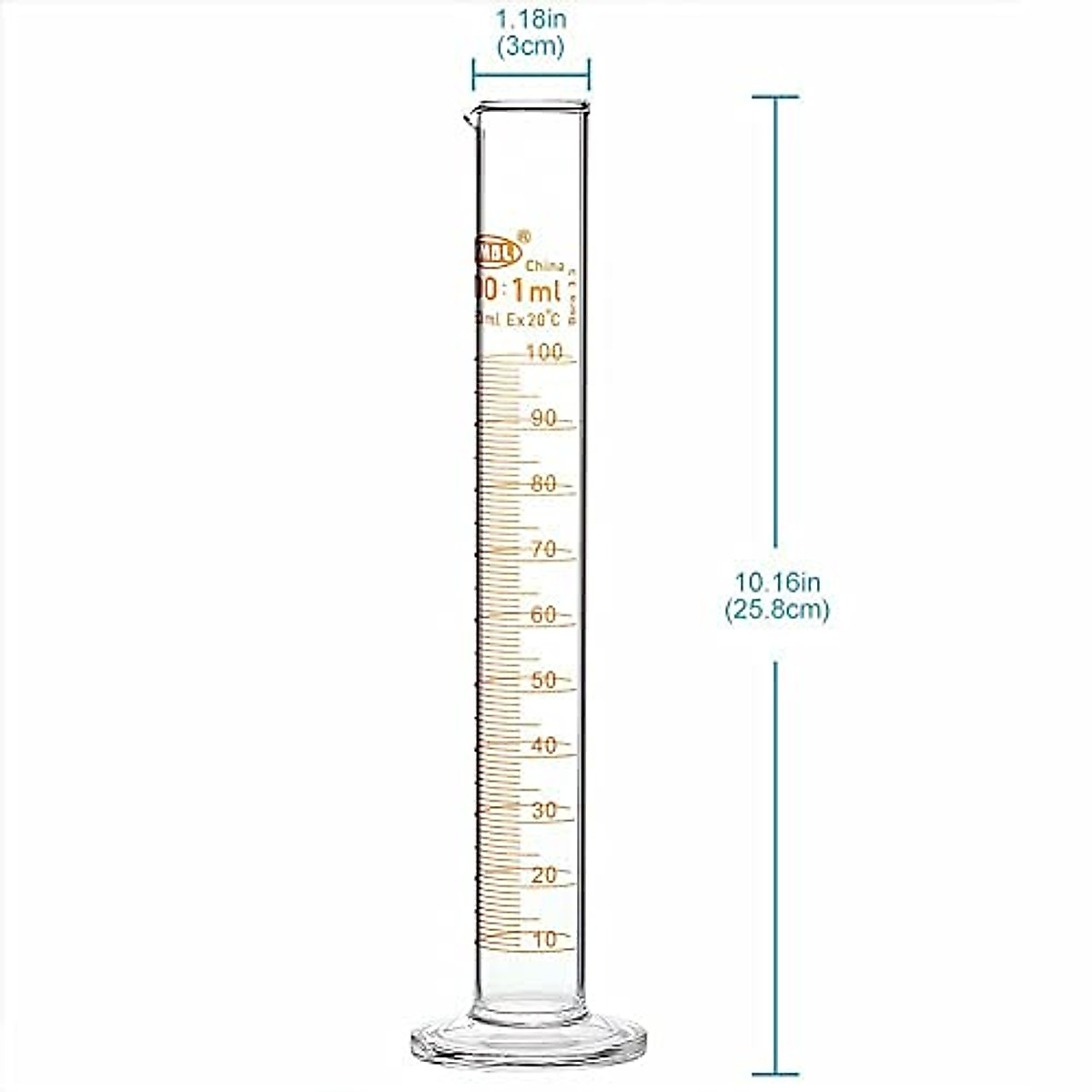 BioRing Alcohol Hydrometer 0-100% Accurate Meter for Whiskey Moonshine Distill Test Jar (Wood Box+Glass jar)