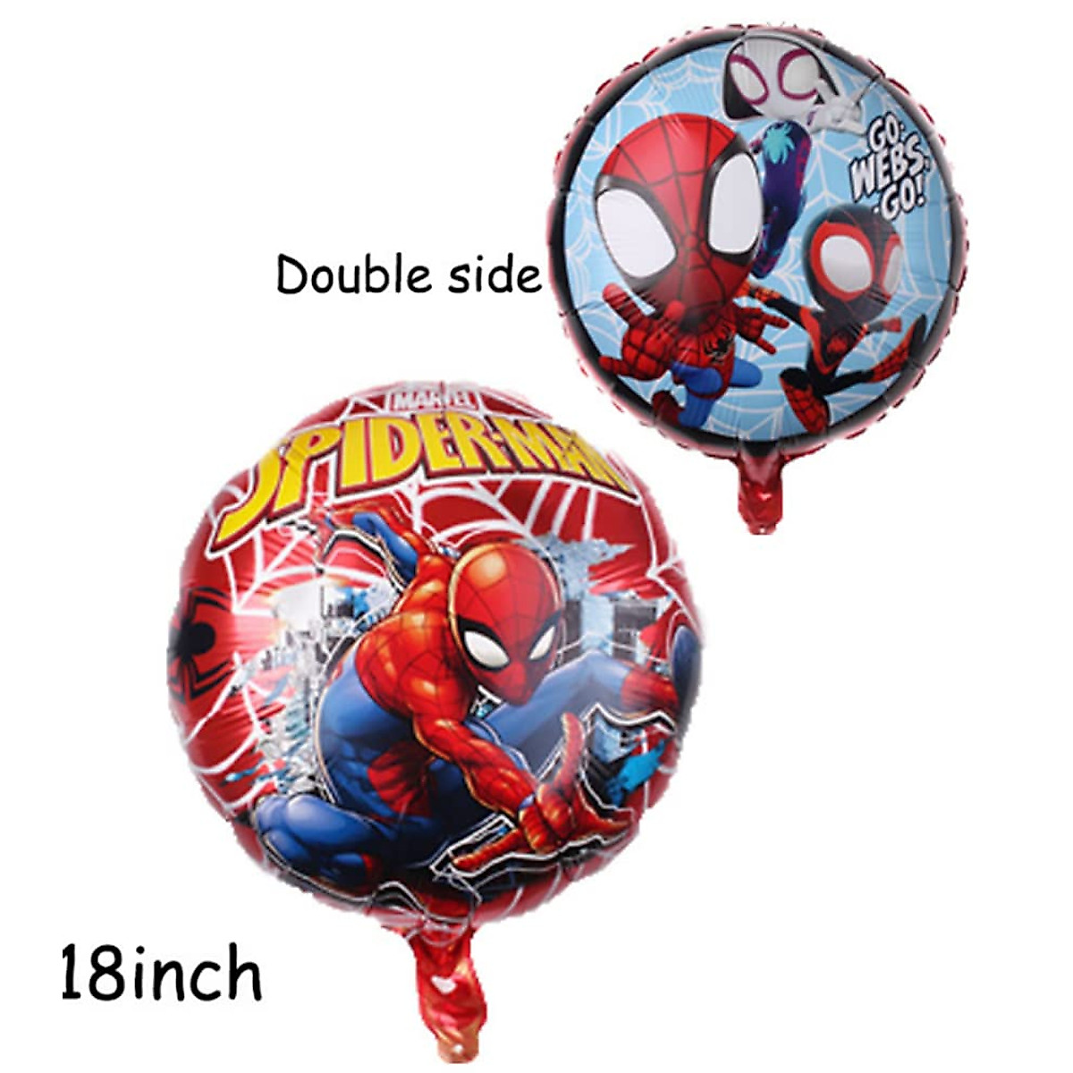 Spider hero and his magical friends aluminum foil balloons, Spider hero birthday party balloons, Spider boy theme party decorations