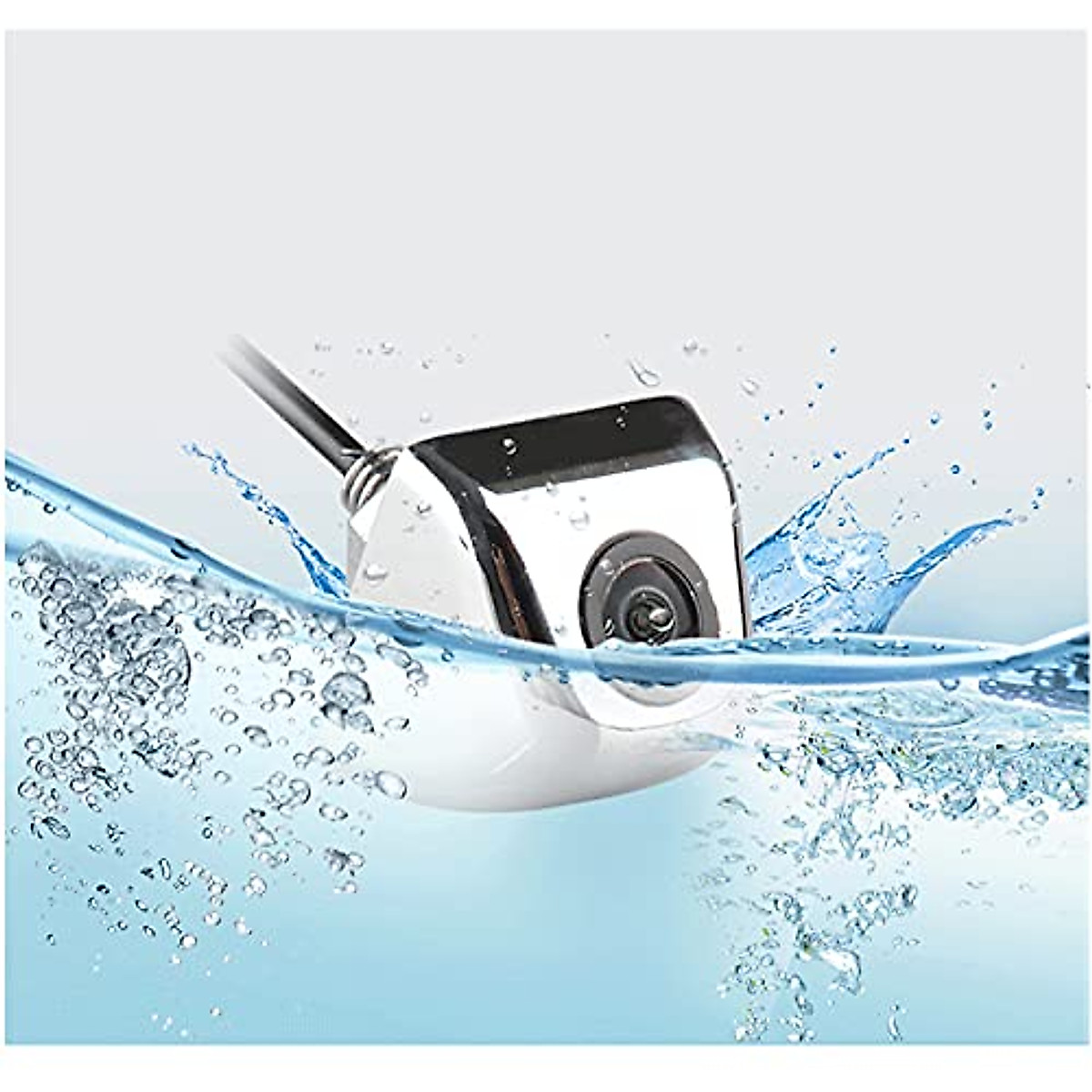 Night Vision 170 Degree Car Rear View/Reversing/Reverse Camera Universal Color CMOS Imaging Chip Backup Parking HD Front View Camera Version B Silver