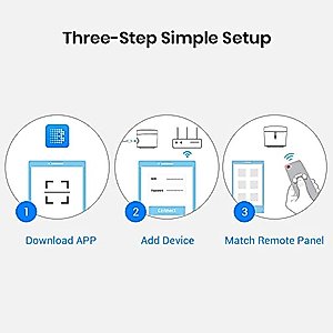 BroadLink RM4mini Smart Remote Hub with Sensor Cable -WiFi IR Blaster for TV Remote, Smart AC Controller, Works with Alexa/Google Home/IFTTT
