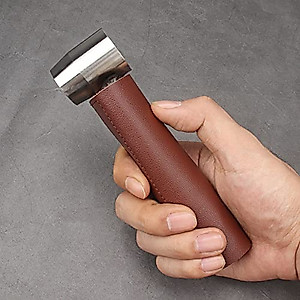 Survival Settlers Tool Bushcraft Hand Auger Wrench, Scotch Eye Wood Auger Drill for Bushcraft Backpack and Camping, Manual Auger Outdoor Wood Peg and Hole Maker (Brown)